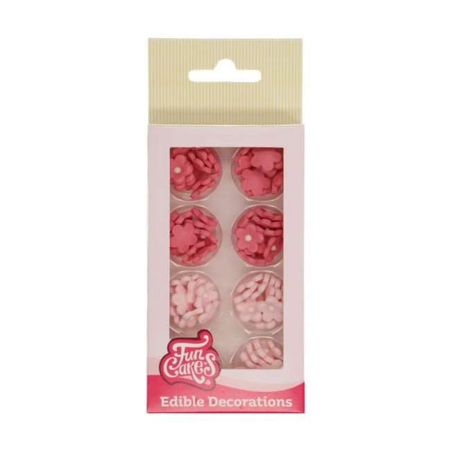 FunCakes Décorations en sucre Fleurs pink blossoms - 64 pièces ...